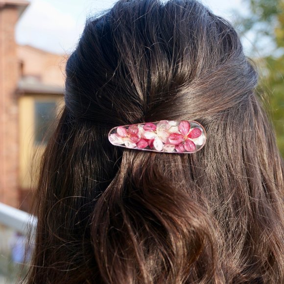 Accessories | Handmade Hair Clip Real Flower Clip | Poshmark